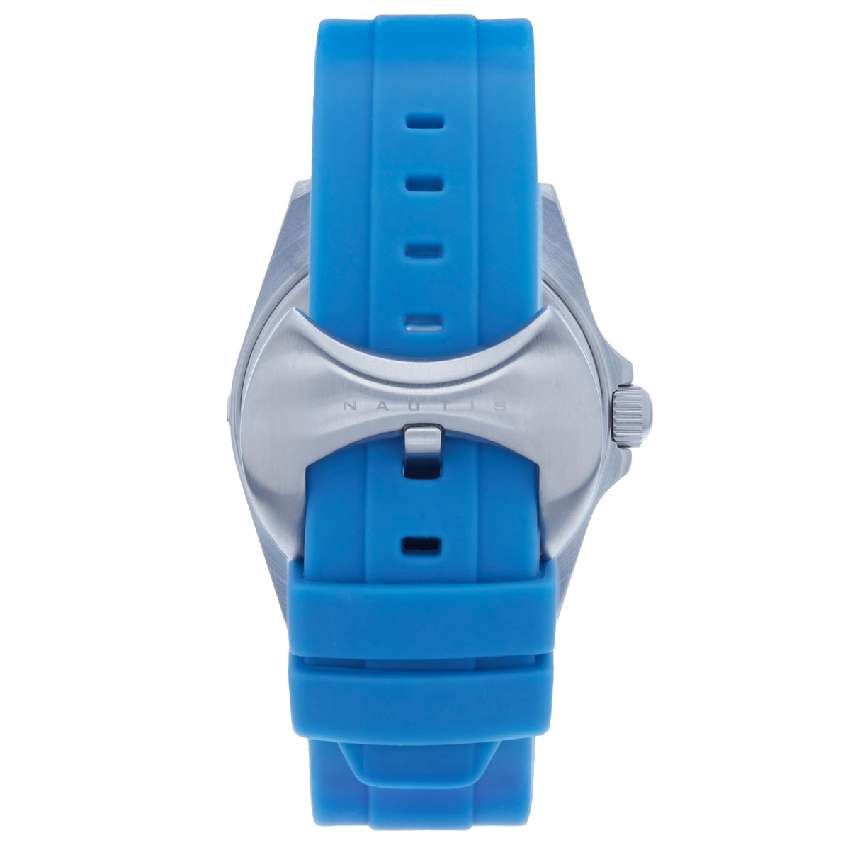 Nautis Interceptor Men's Watch Light Blue Band Silver Case 19161G-A ...